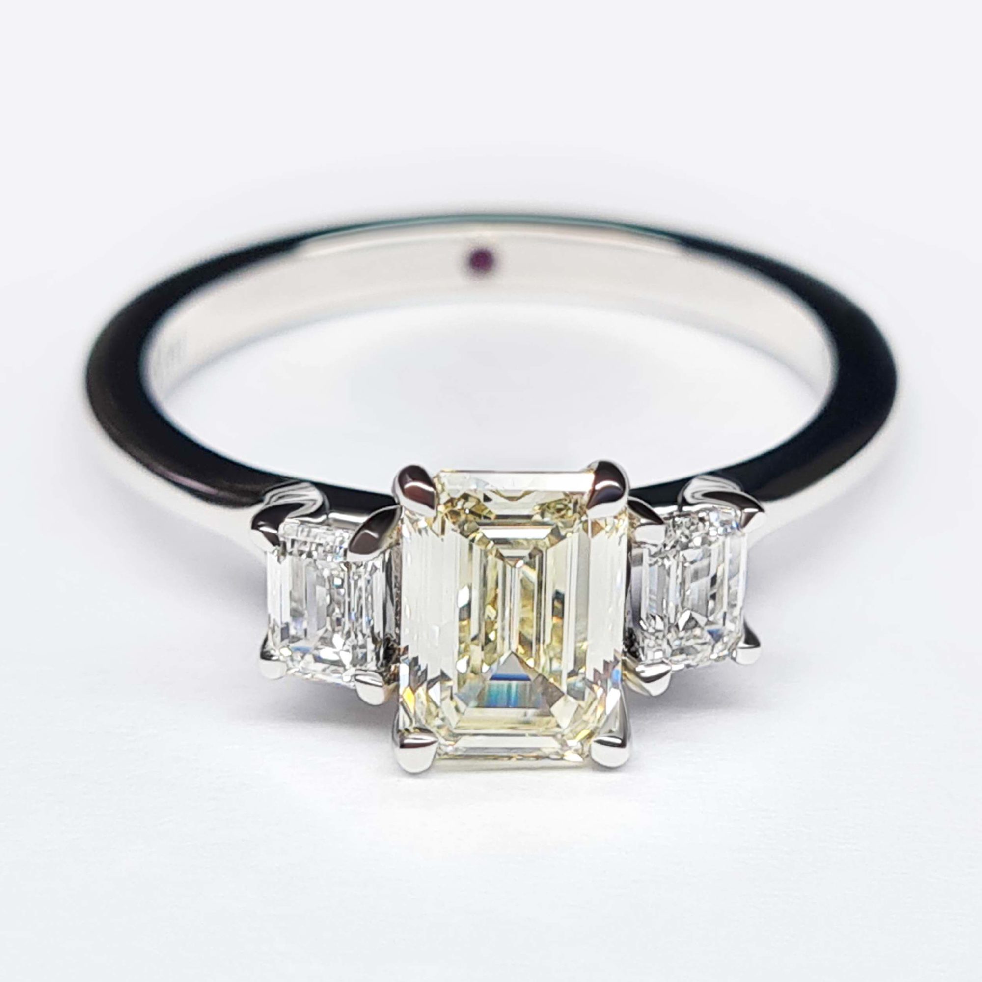 Three Stone Trilogy Engagement Rings