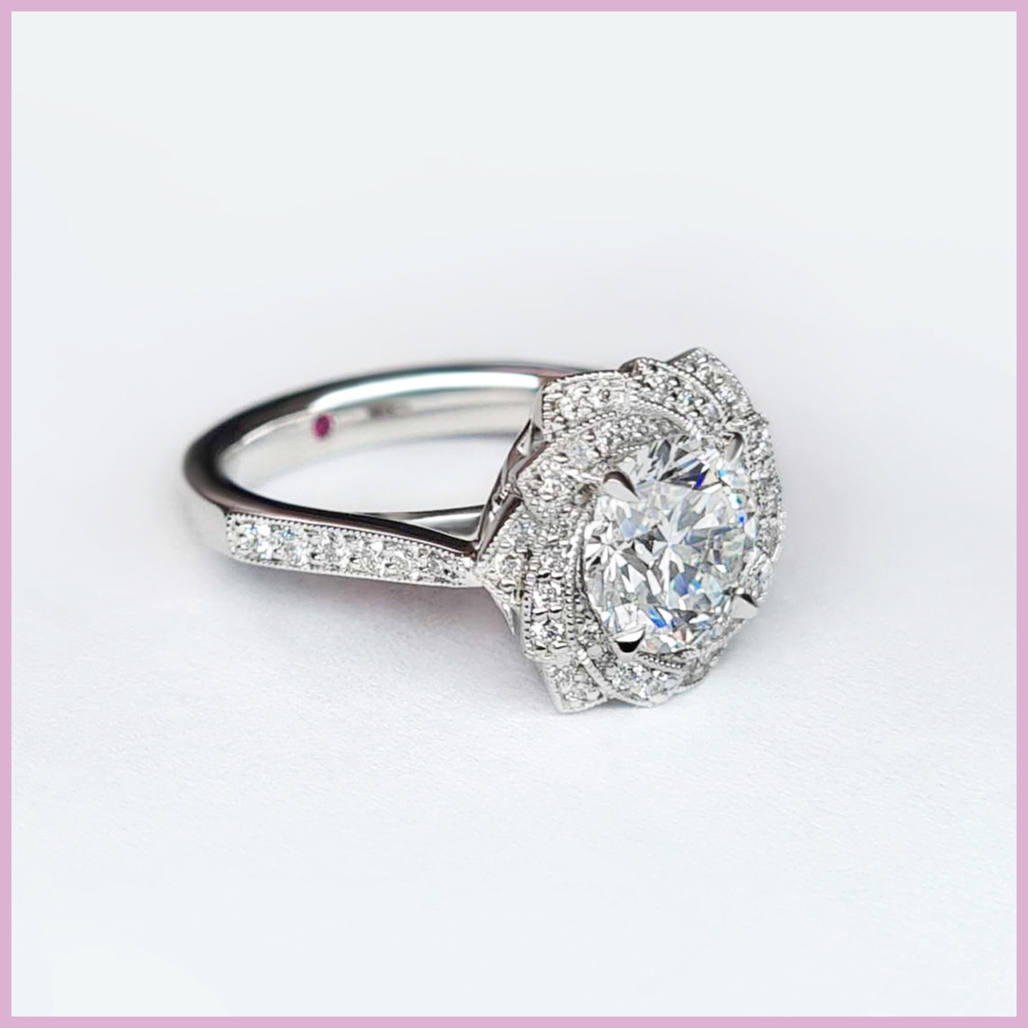 Floral Diamond Engagement Rings - 2024 Collection